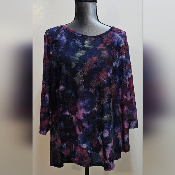 Karen Kane | Tops | Karen Kane Colorful And Print Out Top | Poshmark
